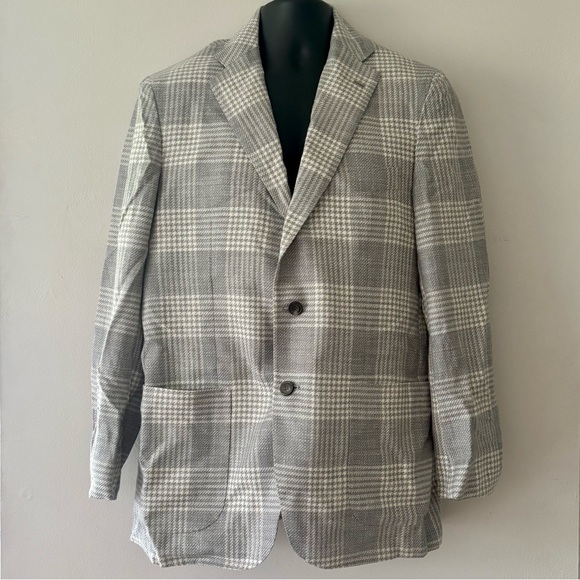 Kiton | Suits & Blazers | Kiton Gray Checkered Blazer | Poshmark